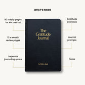 Daily Gratitude Journal with Prompts | A5 Hardcover | 90 Days
